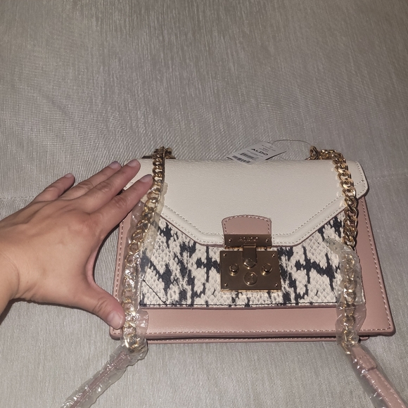 Aldo | Bags | Aldo Pink Snake Crossbody Purse | Poshmark